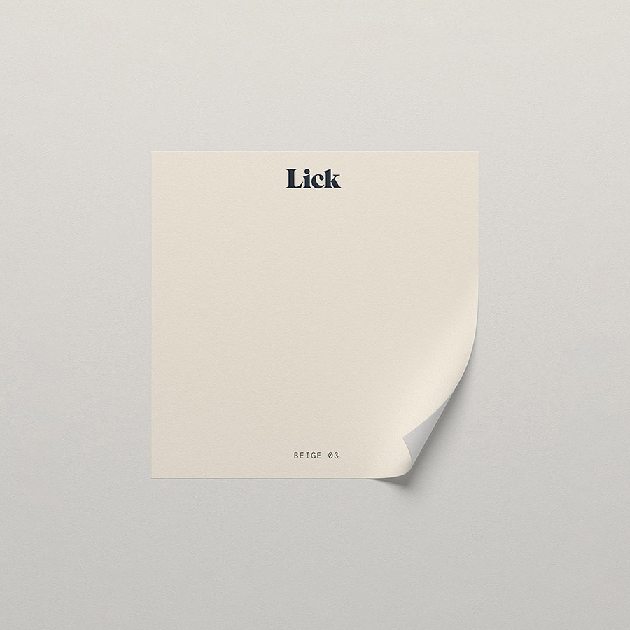 Beige 03: Earthy Beige Paint - Peel & Stick Paint Sample | Lick