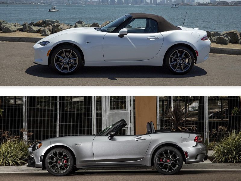2019 Mazda MX-5 vs. 2019 Fiat 124 Spider: Which is Best? | Autoweb