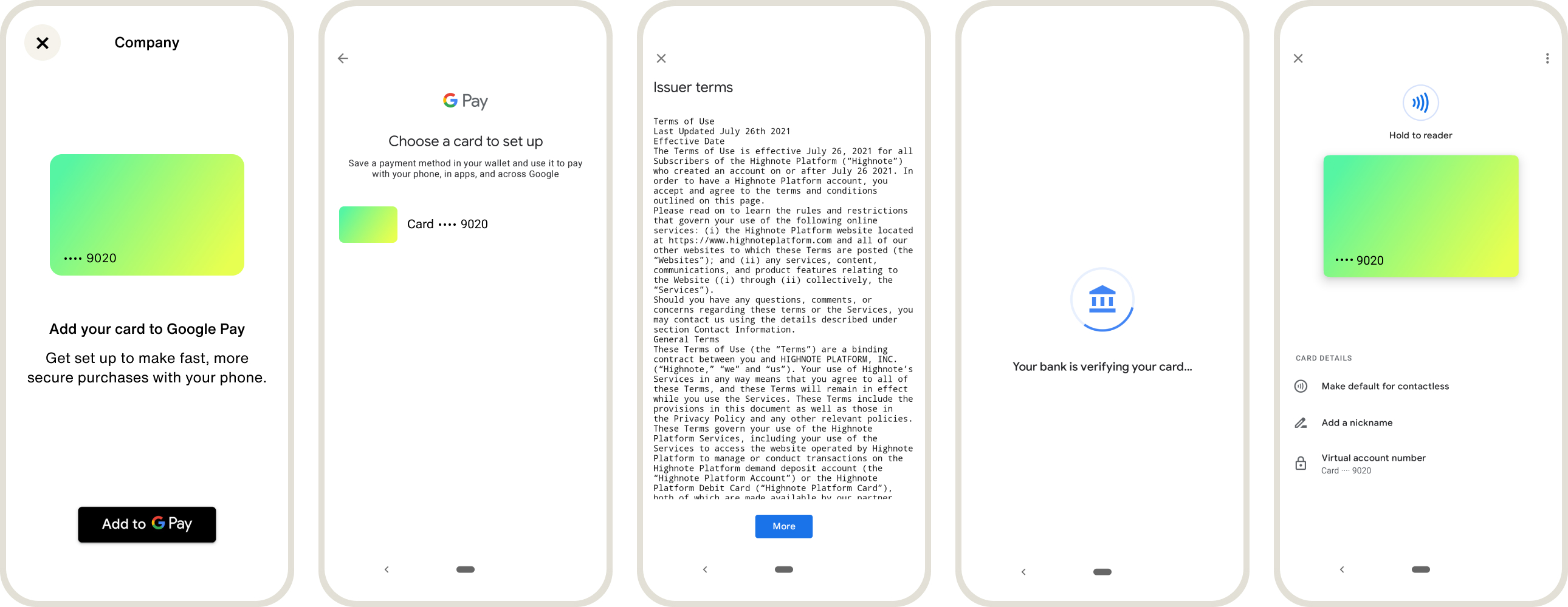 Add Cards to Digital Wallets – Highnote Documentation