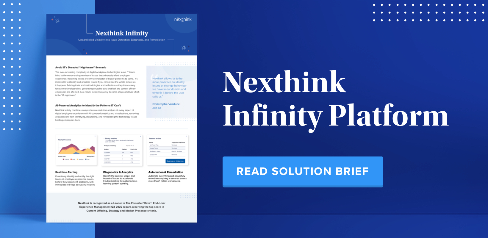 Nexthink Infinity Platform | Nexthink