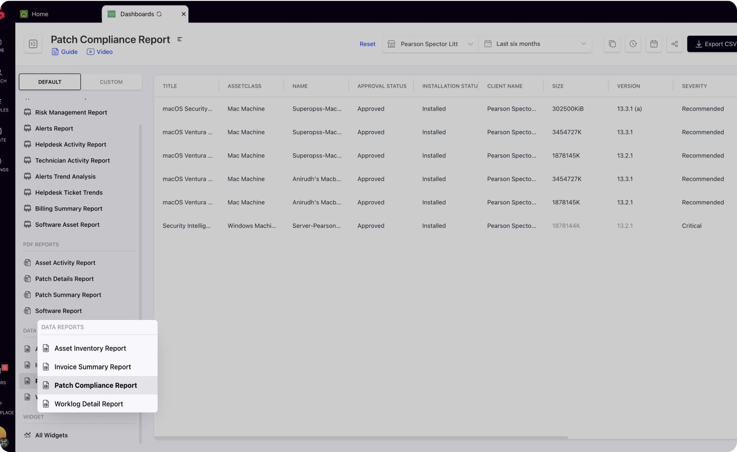 Reporting software for MSPs | PSA-RMM software