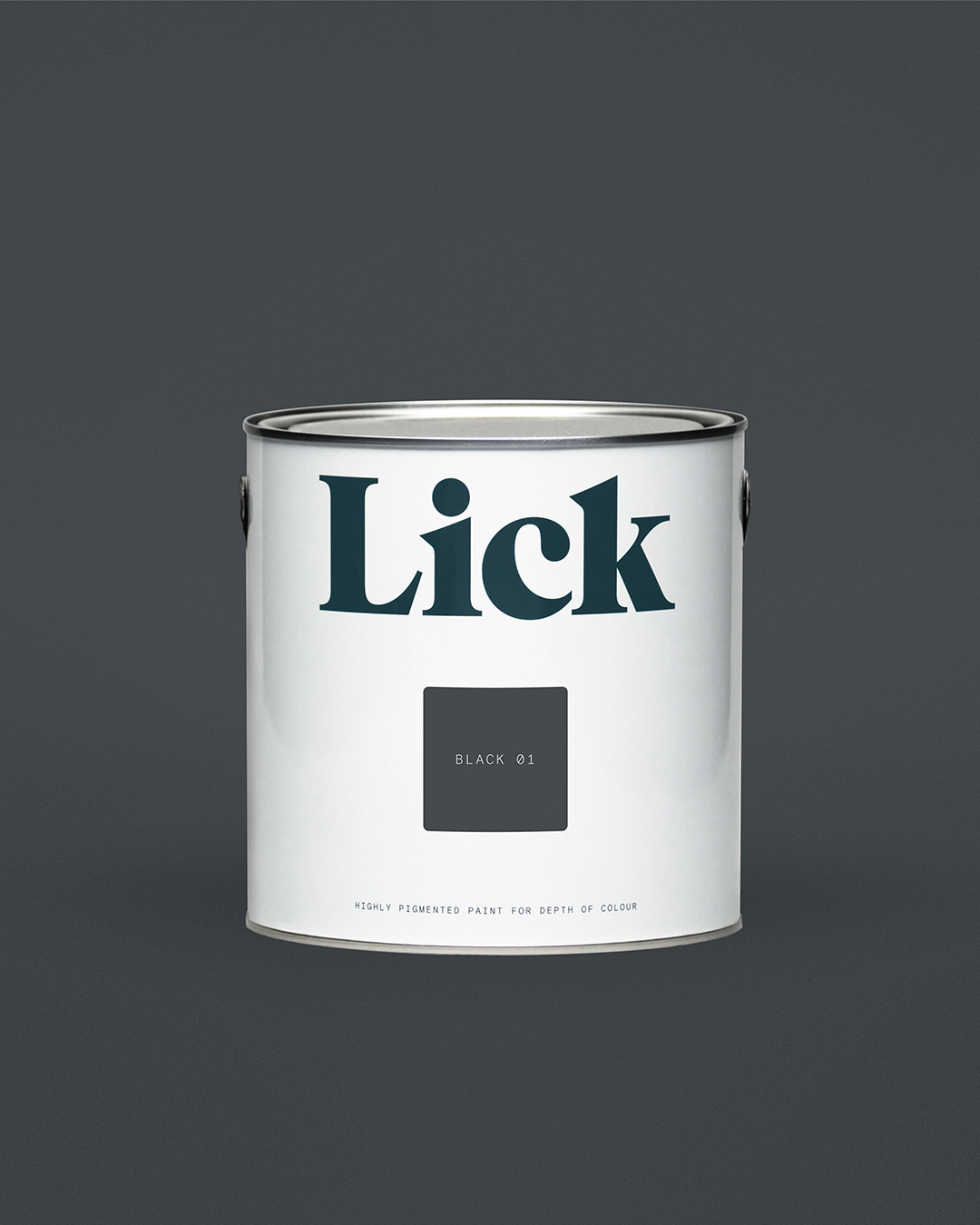 Black 01: Graphite Black Paint - Matt Emulsion Paint | Lick