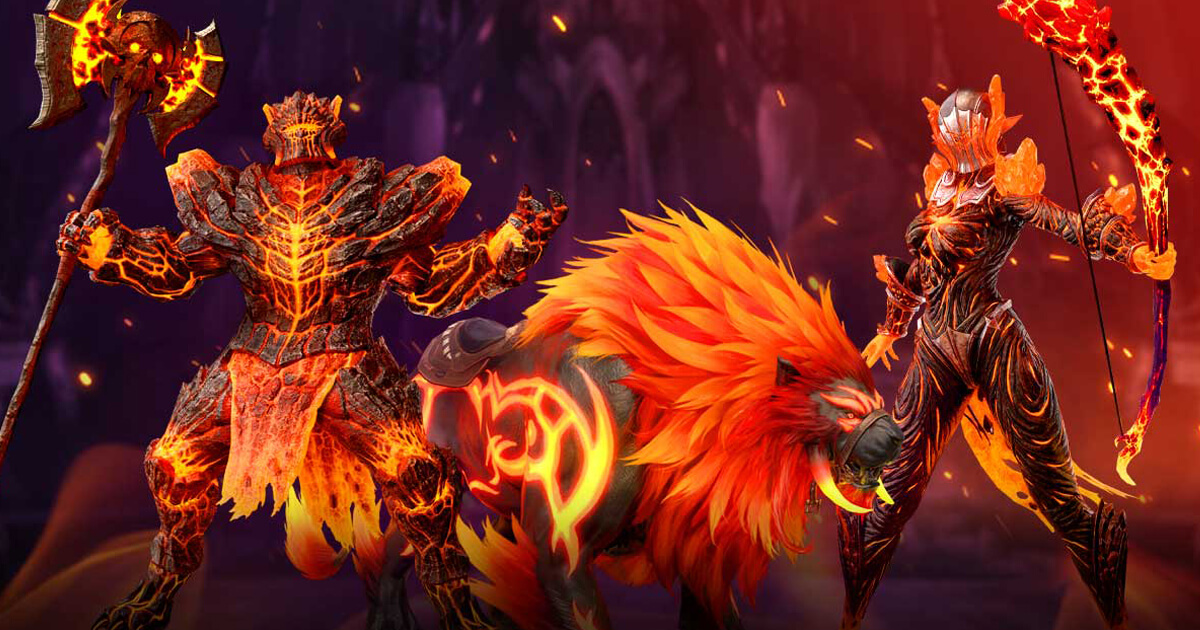 Volcanic Avenger Outfits, Weapon Skins, and Mount! | Official Site