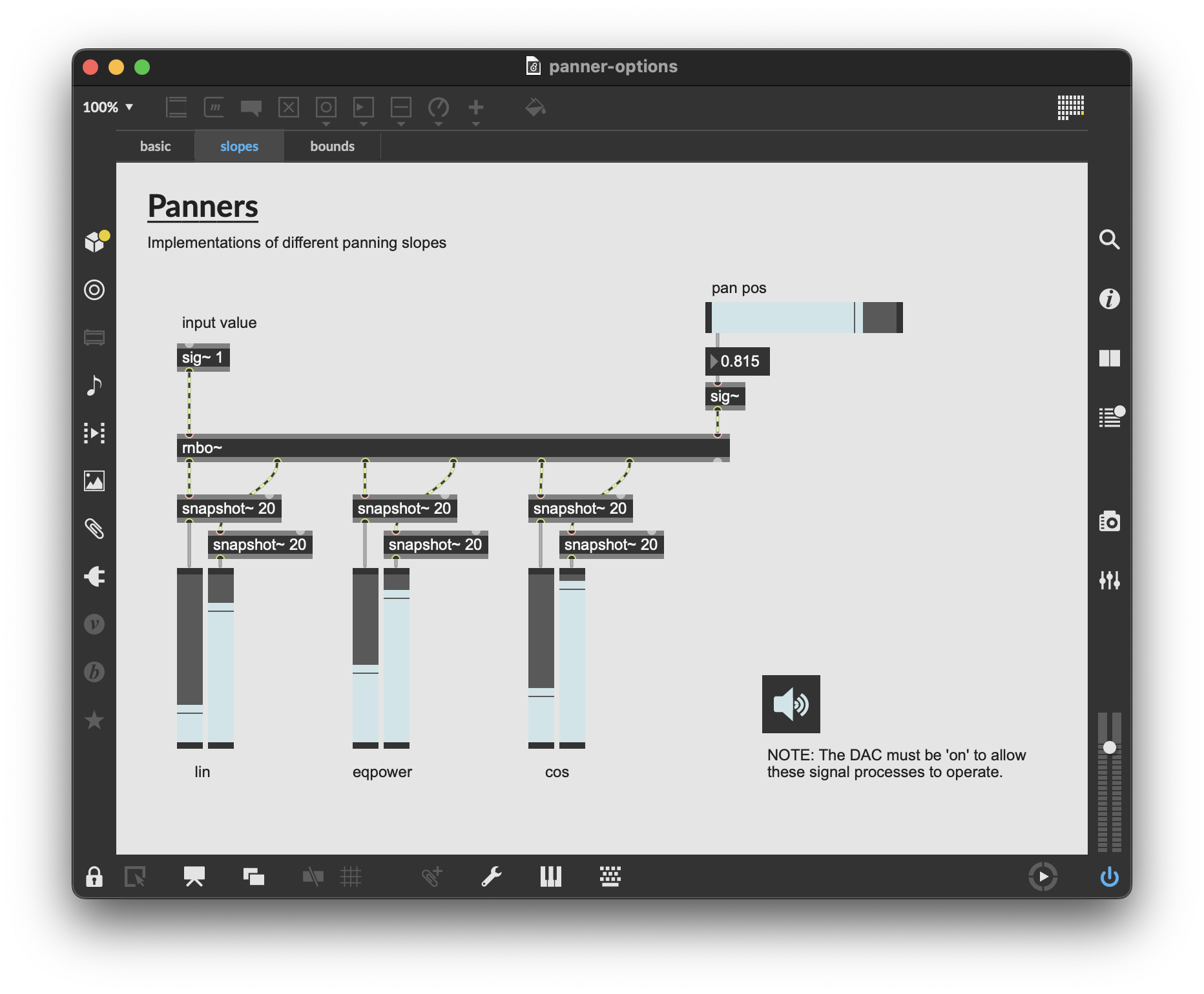 Panners | Cycling '74