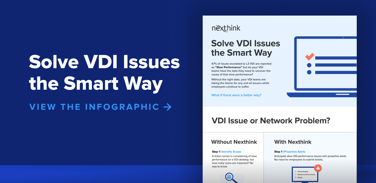 Nexthink VDI Experience: Solving VDI Issues the Smart Way | Nexthink