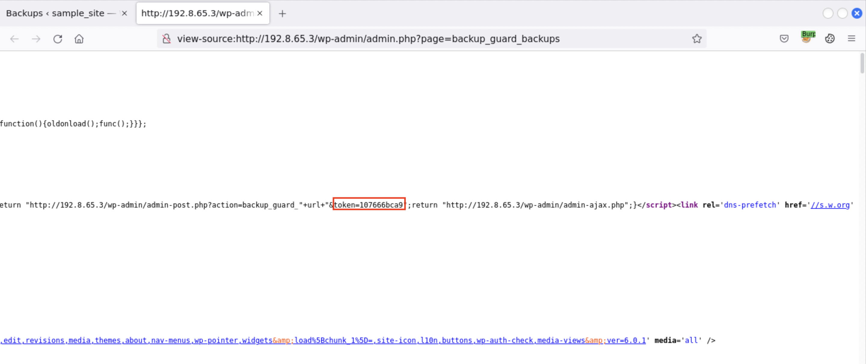 Lab Walkthrough - WordPress Plugin Backup Guard RCE
