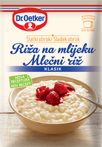 Riža na mlijeku klasik - Slatki obroci | Dr. Oetker
