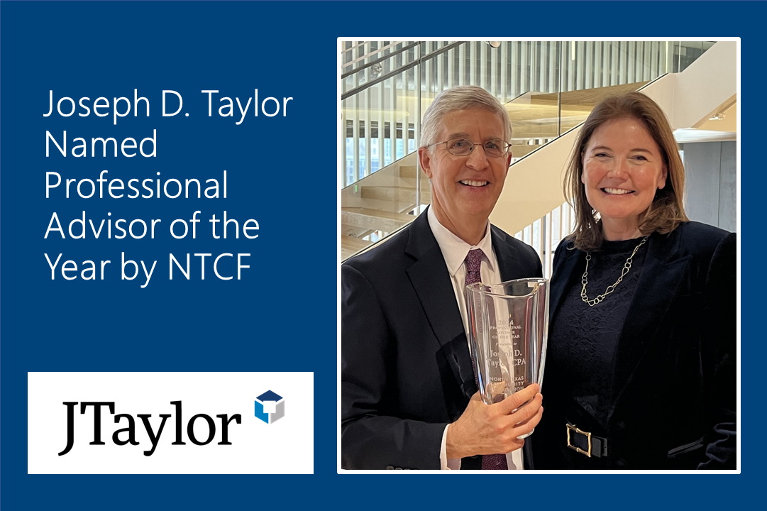 Joe Taylor Named Professional Advisor of the Year by NTCF