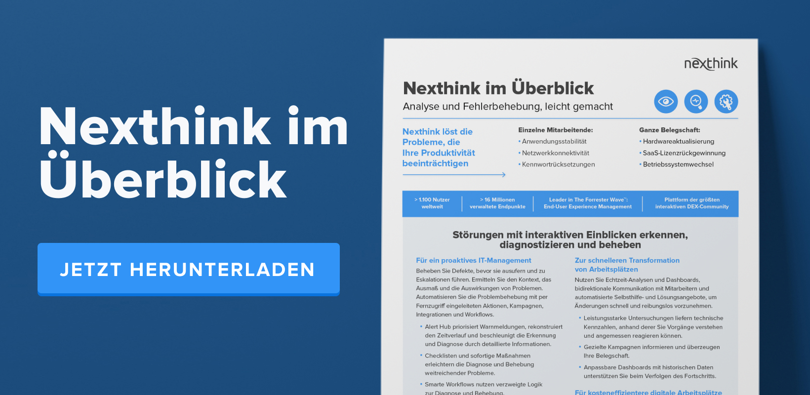 Nexthink im Überblick | Nexthink