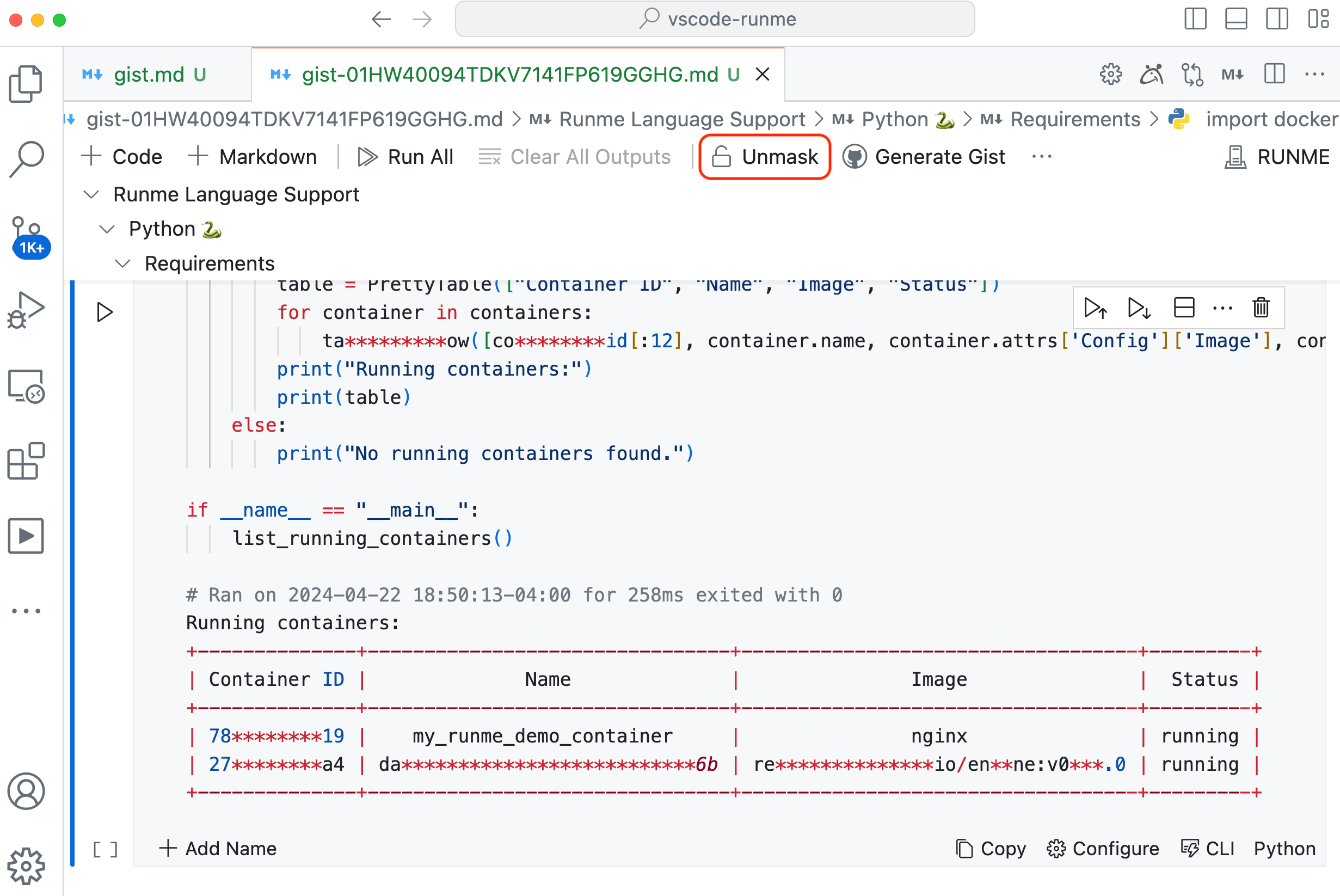 Runme Gist: A Pastebin for Terminals Inside Your Docs • RUNME Runme Gist: A Pastebin for Terminals Inside Your Docs • RUNME
