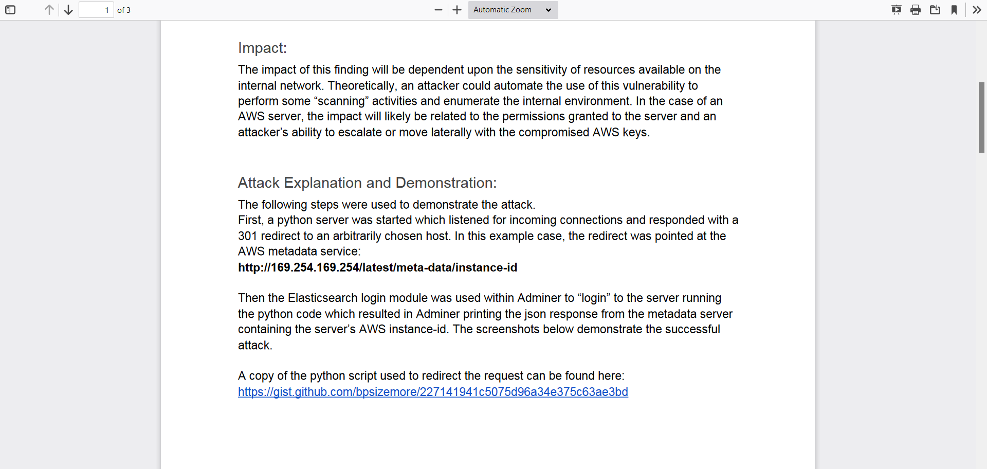 Adminer SSRF Vulnerability (CVE-2021–21311)