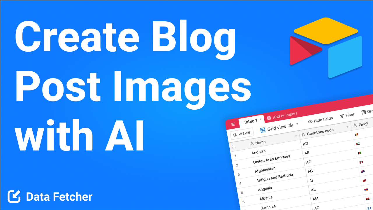 How to Generate Blog Post Images in Airtable using AI