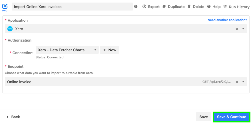 How to Import Xero Online Invoice URLs to Airtable (Integration)