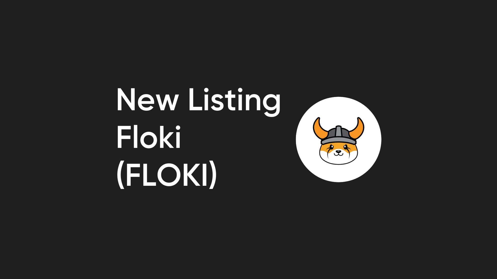 New on Bitvavo: Floki (FLOKI) | Bitvavo.com