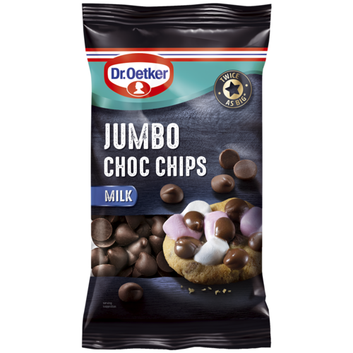 Jumbo Chips Milk Chocolate - Chocolate Chips | Dr. Oetker