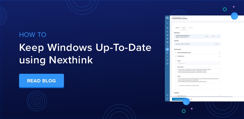 How to keep Windows Up to Date using Nexthink | Nexthink