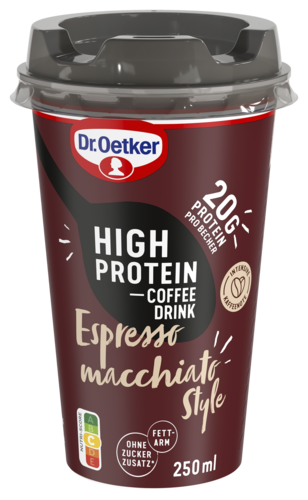High Protein Coffee Drink - Espresso Macchiato Style - High Protein ...