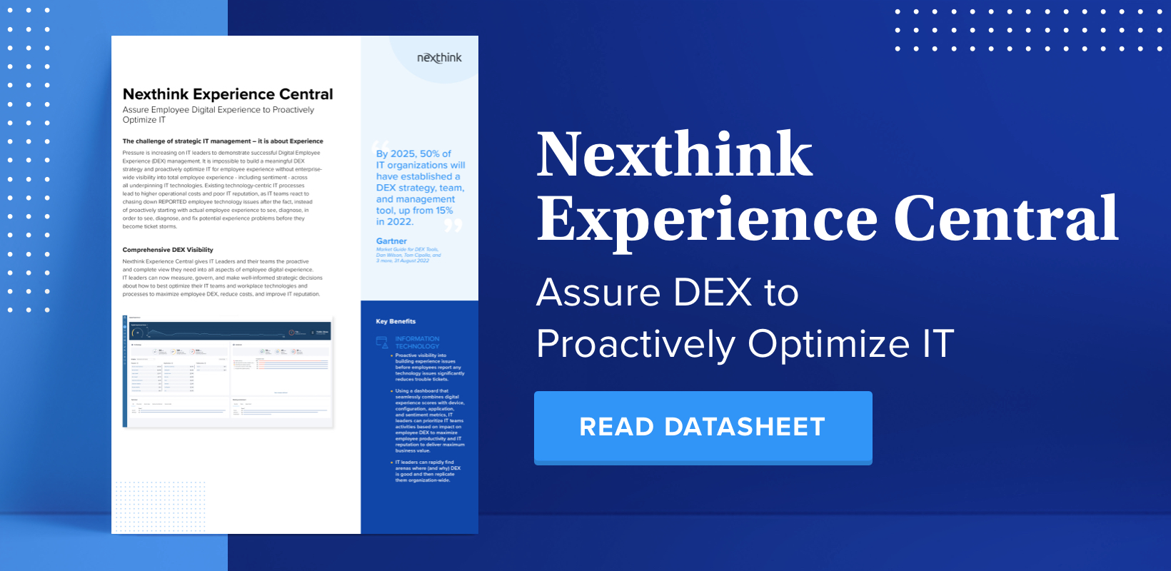 Nexthink Experience Central | Nexthink
