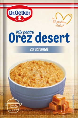 Orez desert cu caramel - O gustare dulce | Dr. Oetker
