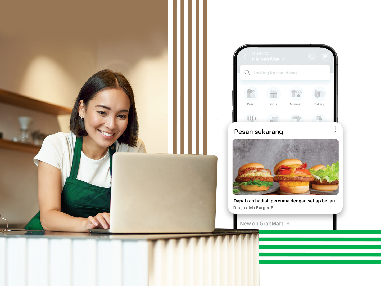 Serlahkan kedai anda berbanding ribuan yang lain dengan iklan ciptaan sendiri - GrabMerchant Website