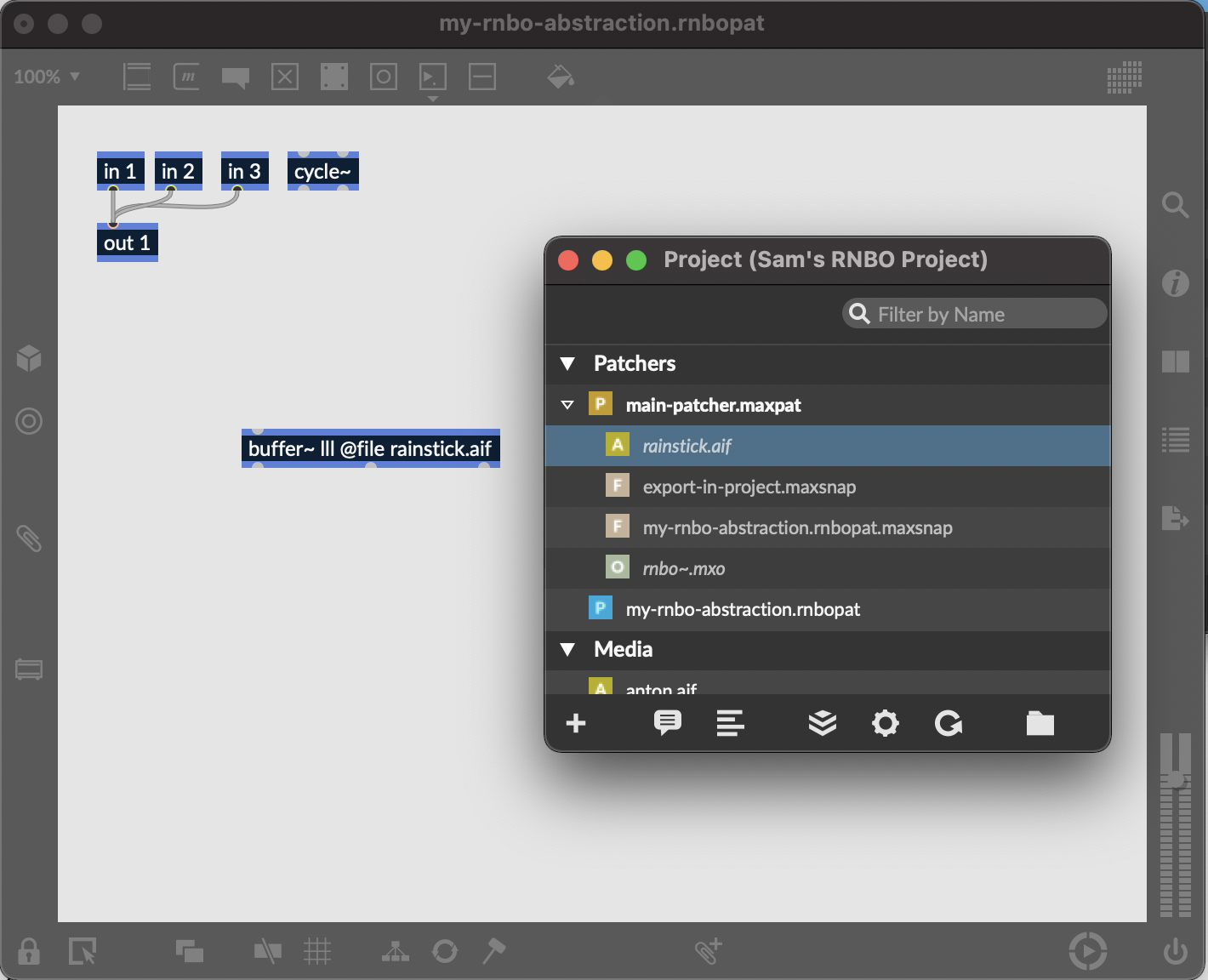 Max Projects and RNBO | Cycling '74