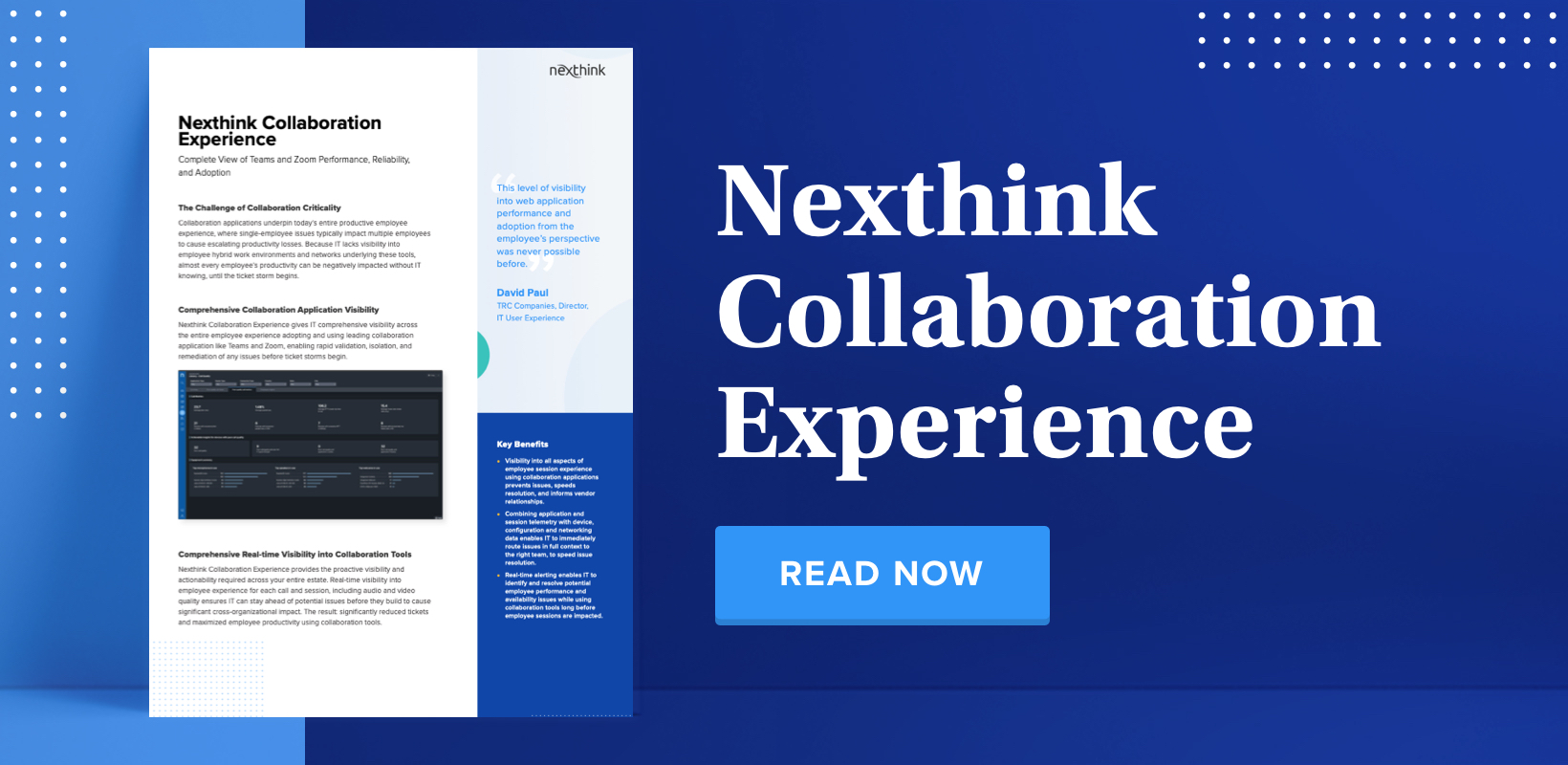 Nexthink Collaboration Experience | Nexthink