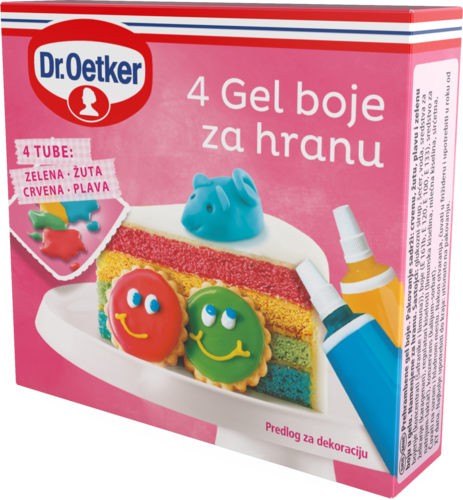 4 gel boje za hranu | Dr. Oetker
