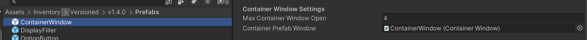 Configuring Container Window - Ultimate Grid Inventory - Docs RushAssets