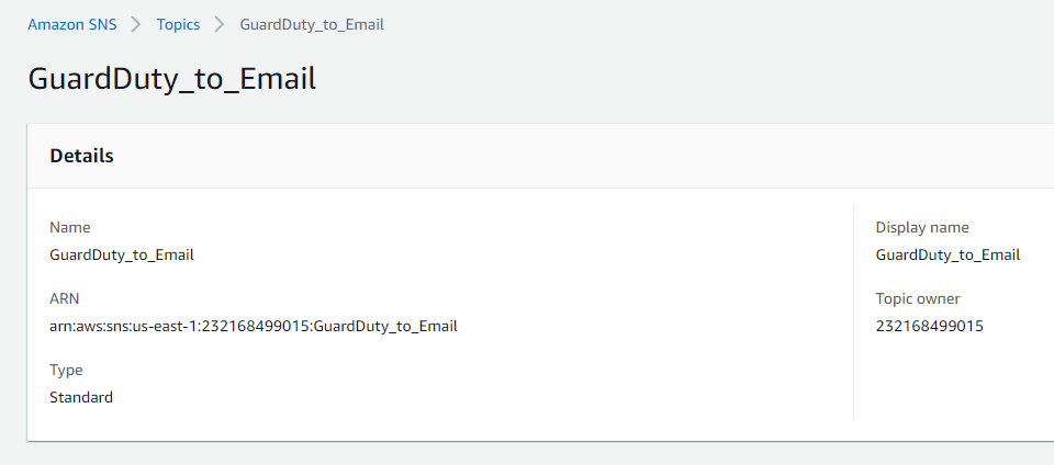 Using Amazon GuardDuty: CloudWatch Alerts
