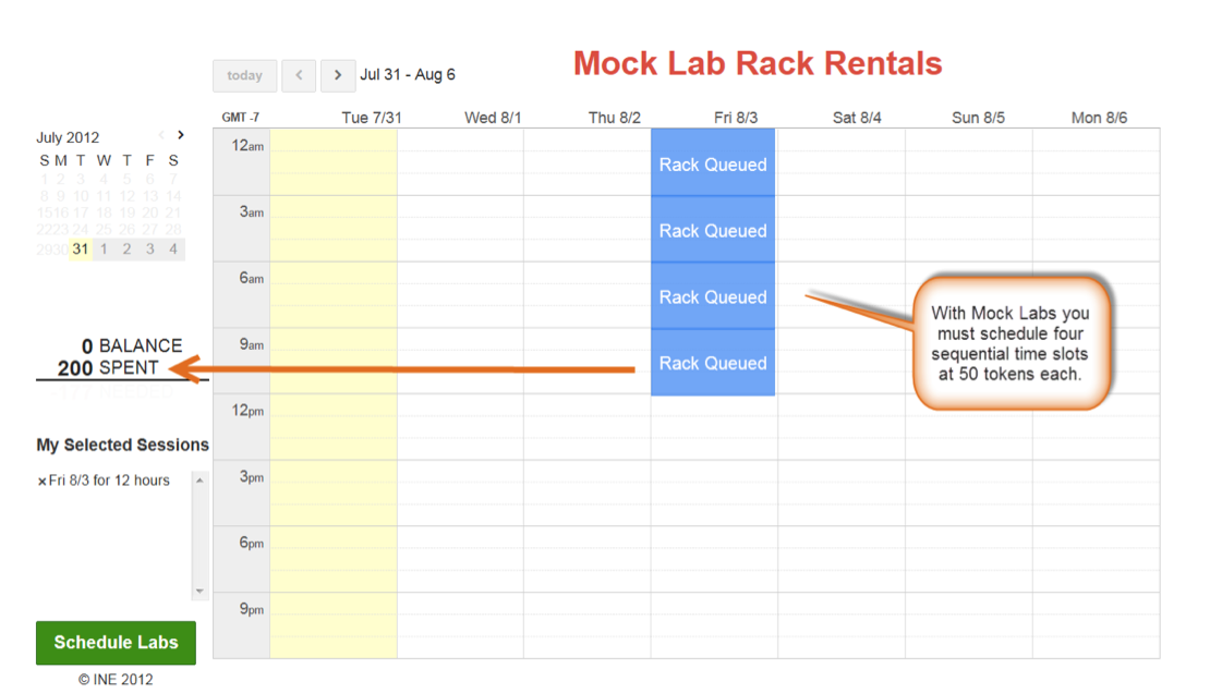 New Rack Rental Scheduling System