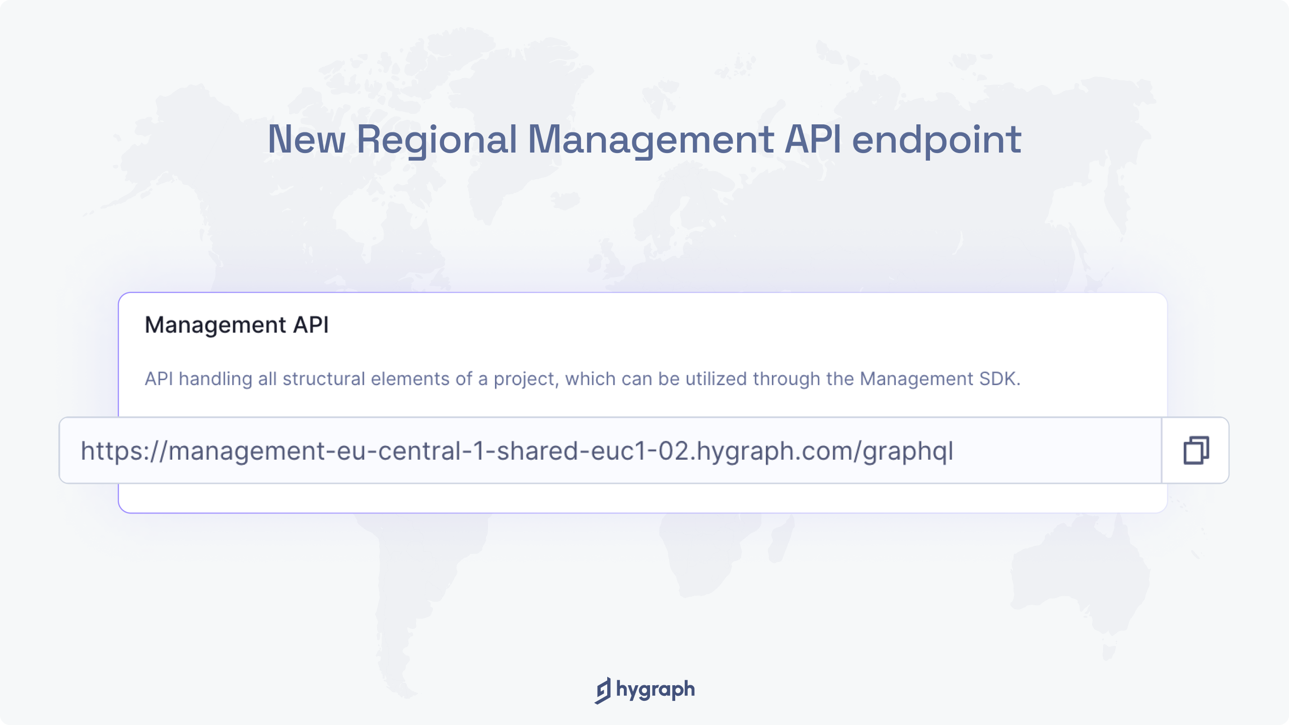 Hygraph | New Regional Management Server Deployments | Hygraph