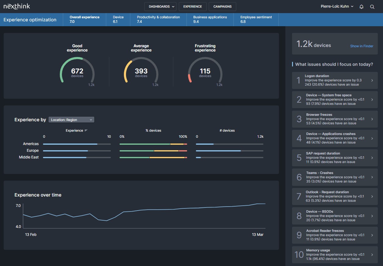 What’s Behind the New Nexthink Experience? | Nexthink