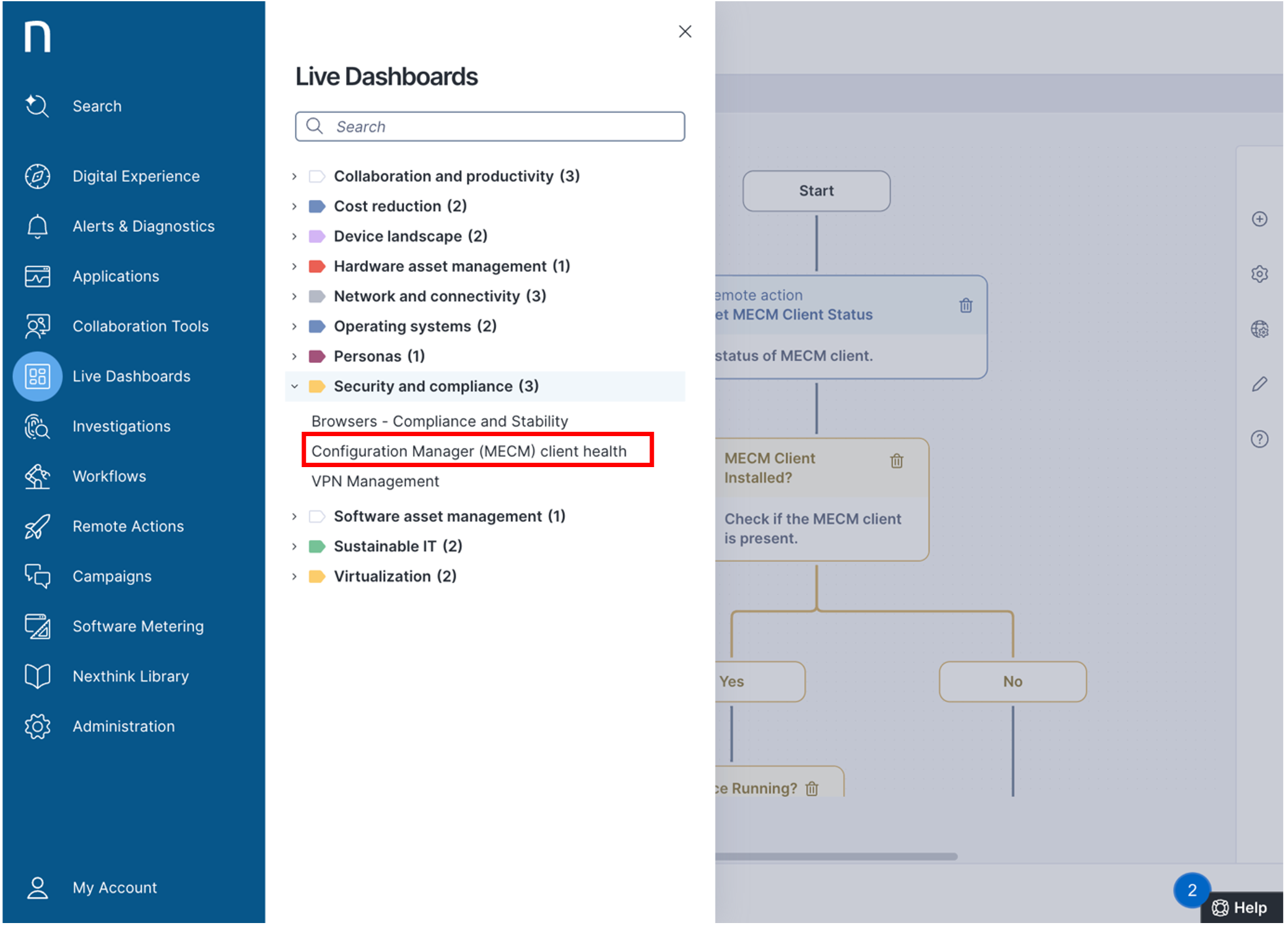 How To Automate The Continuity Of Your Configuration Manager Sccm Client Health With Nexthink