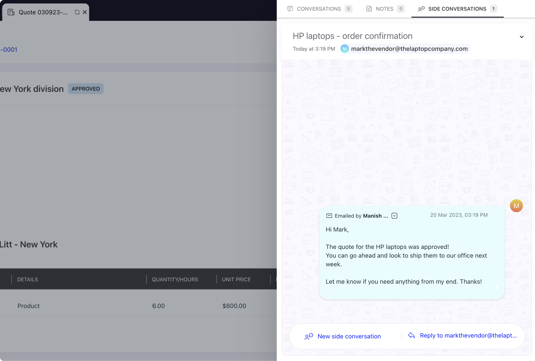 SuperOps.ai | Collaborate like never before with Side Conversations