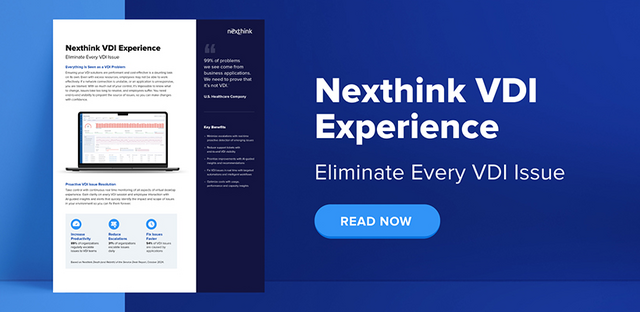 Nexthink VDI Experience: Eliminate Every VDI Issue | Nexthink