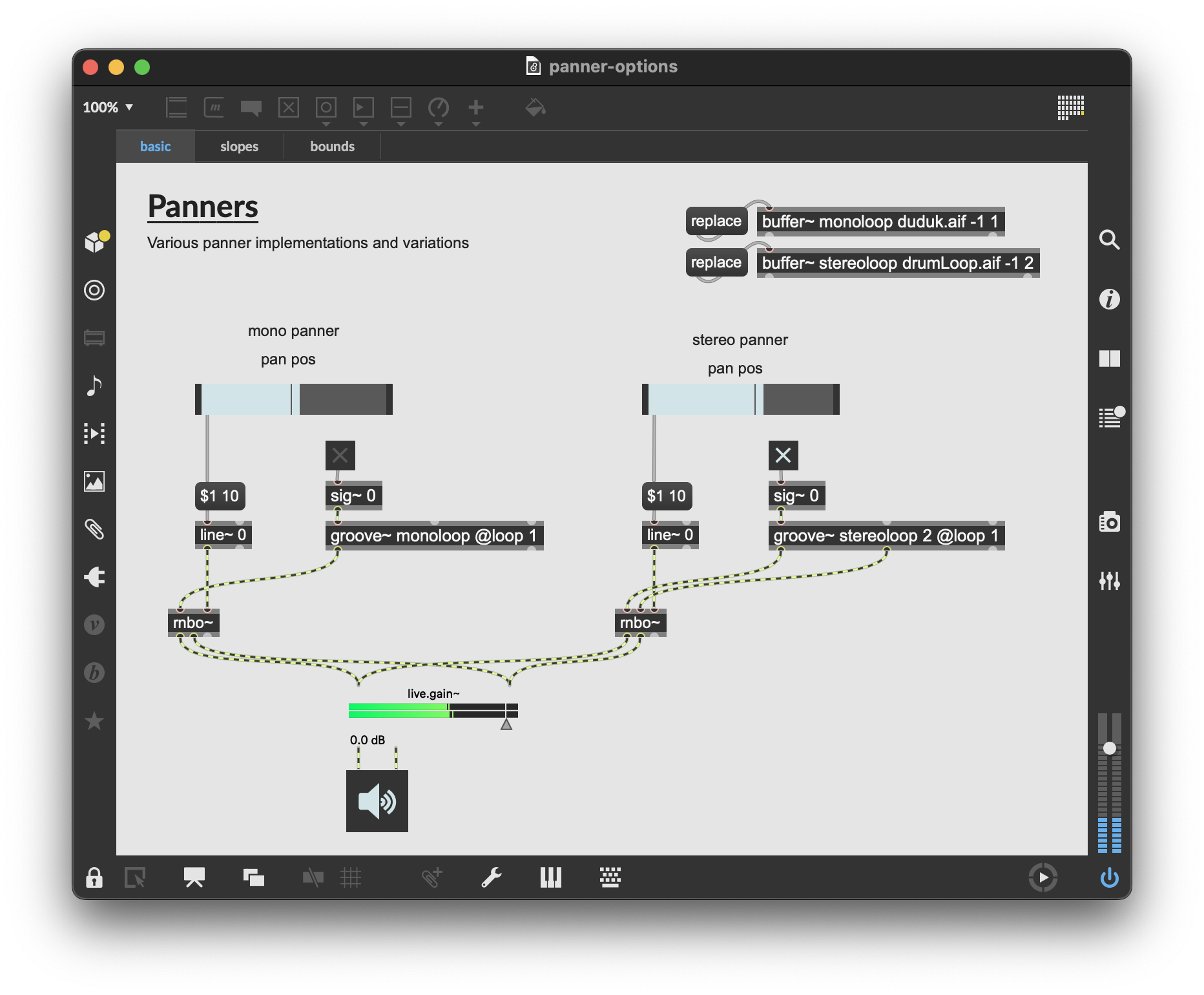 Panners | Cycling '74