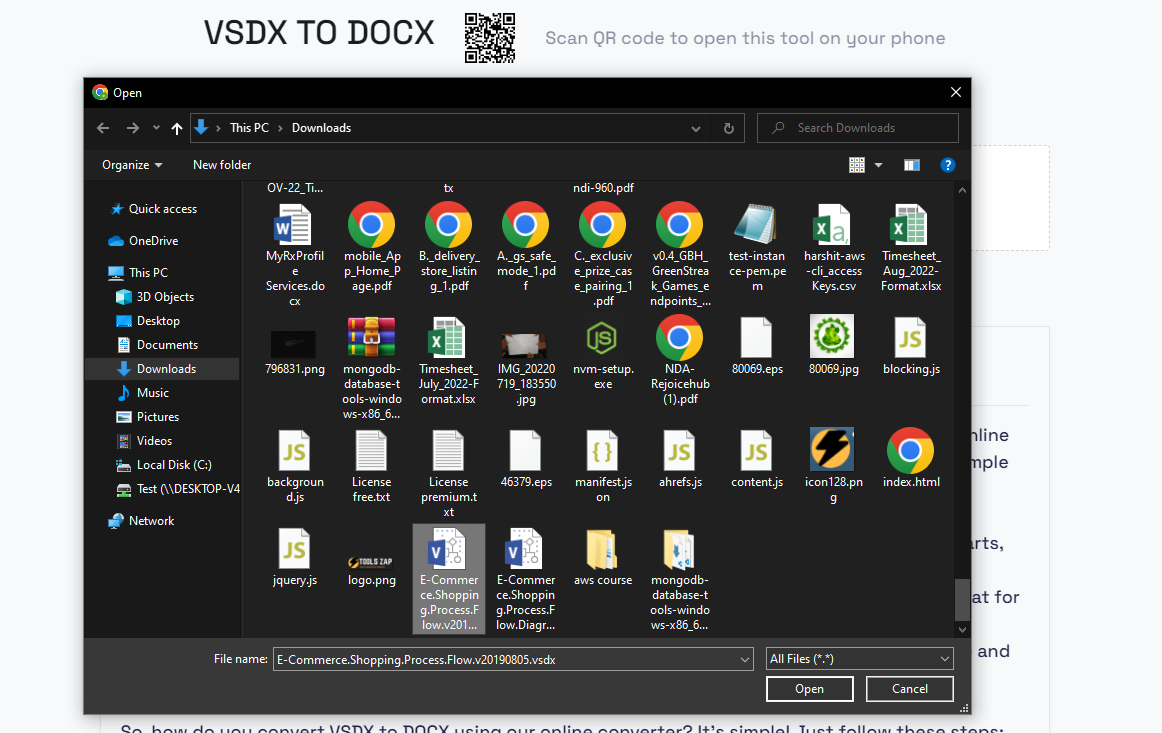 Convert vsdx to docx Online Free - convertor tools?
