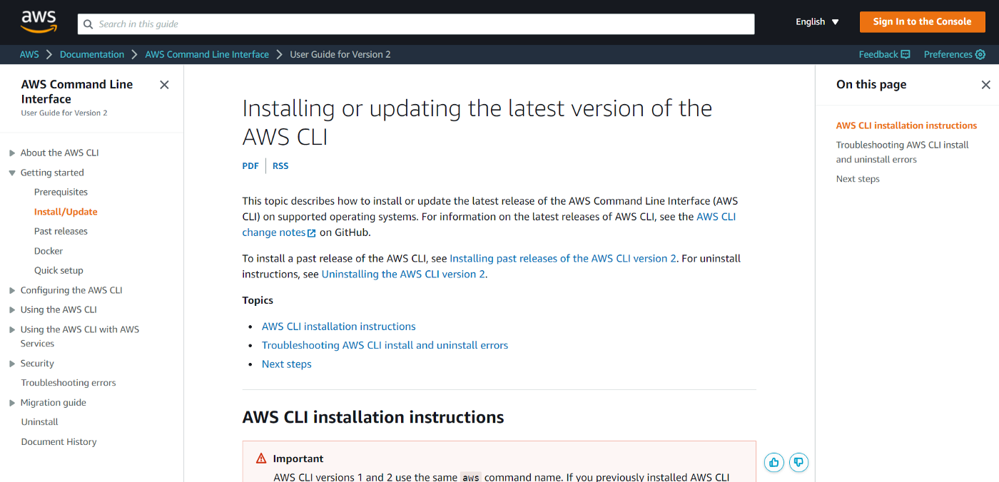 Getting Started with AWS
