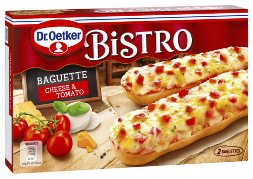 Dr. Oetker Bistro Cheese & Tomato Pizza Baguette - Bistro Baguette | Dr. Oetker