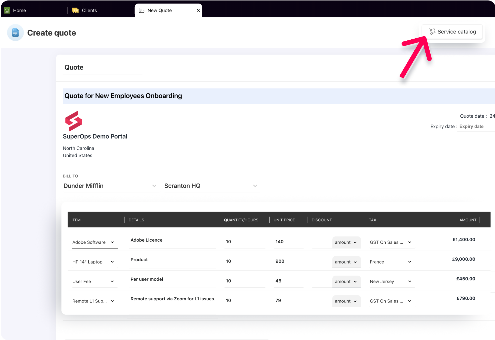 Quote Management for MSPs |Send quotes,get approval,and convert to invoices