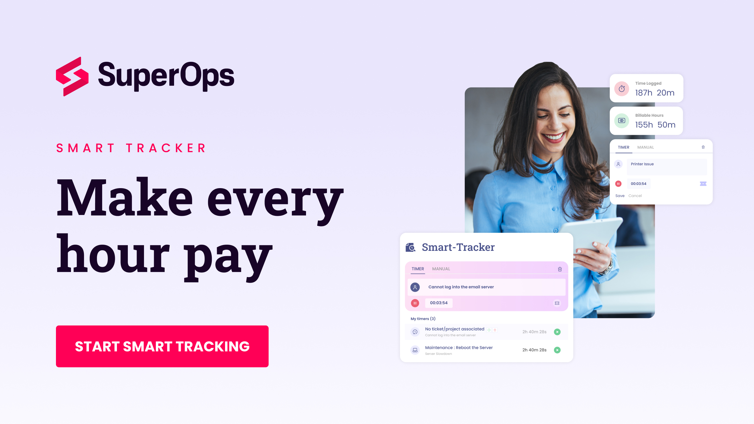SuperOps Smart Tracker | The Shortcut to MSP Efficiency