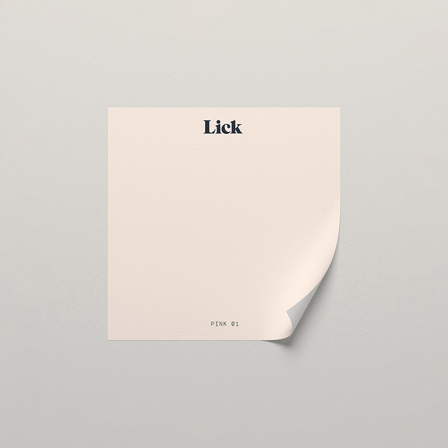 Pink 01: Light Grey Pink Paint - Peel & Stick Paint Sample | Lick