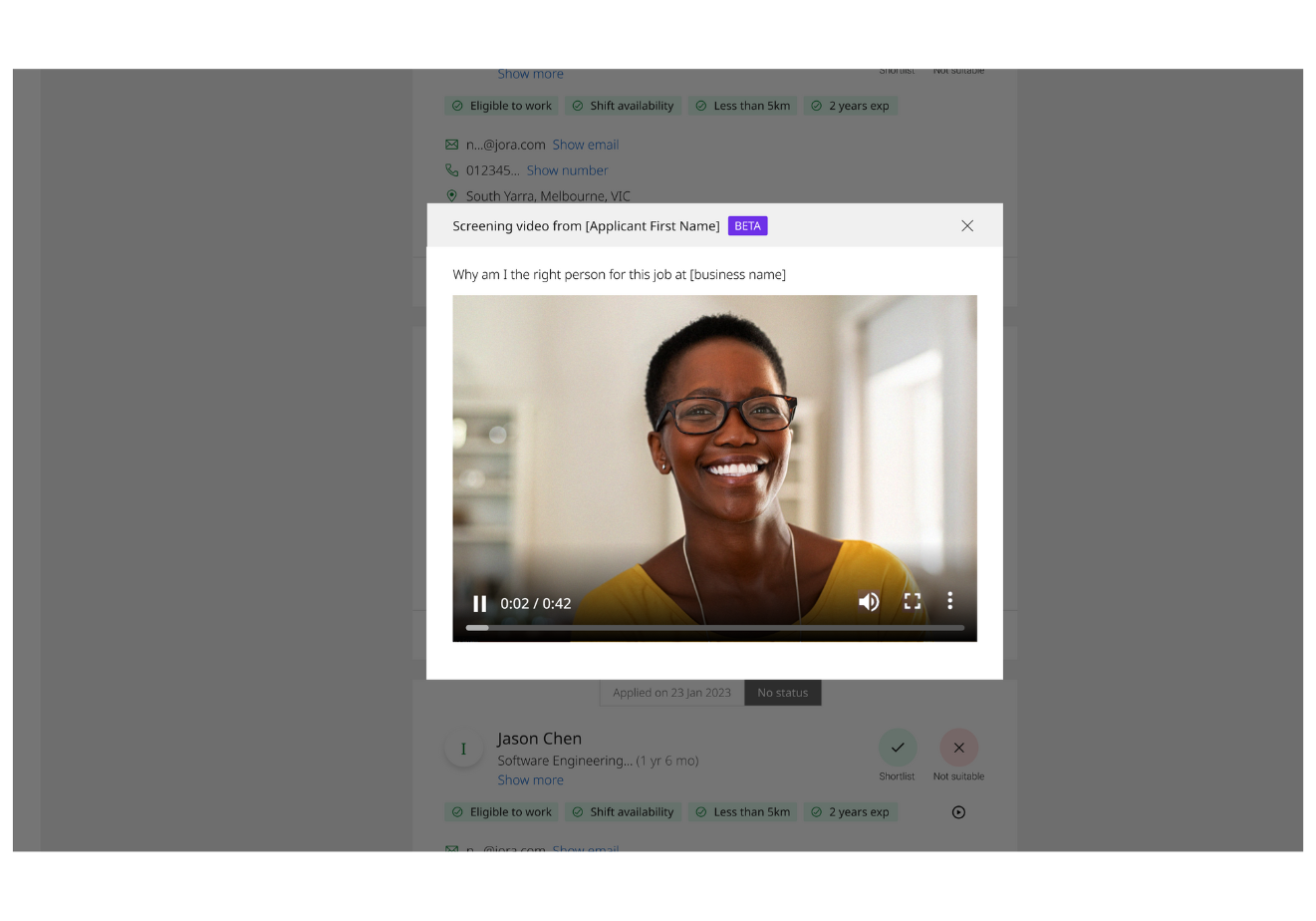 How to use video screening for candidates | Jora