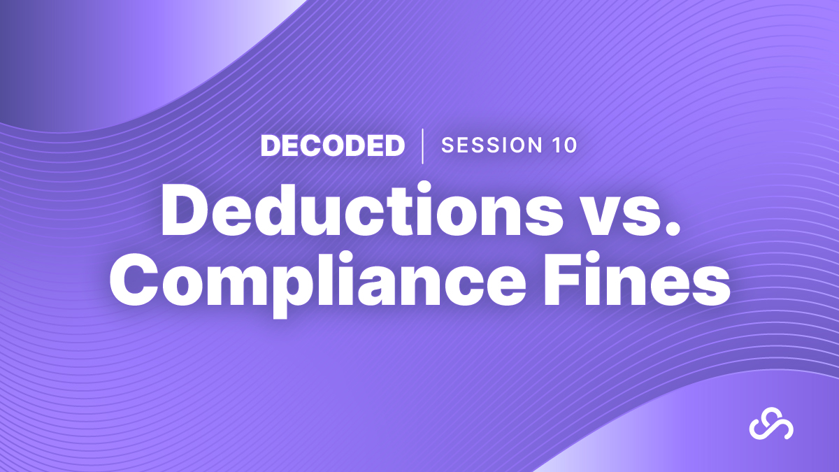 Deductions vs Compliance Fines - SupplierWiki