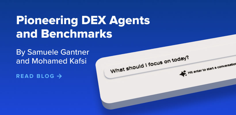 Pioneering DEX Agents and Benchmarks | Nexthink