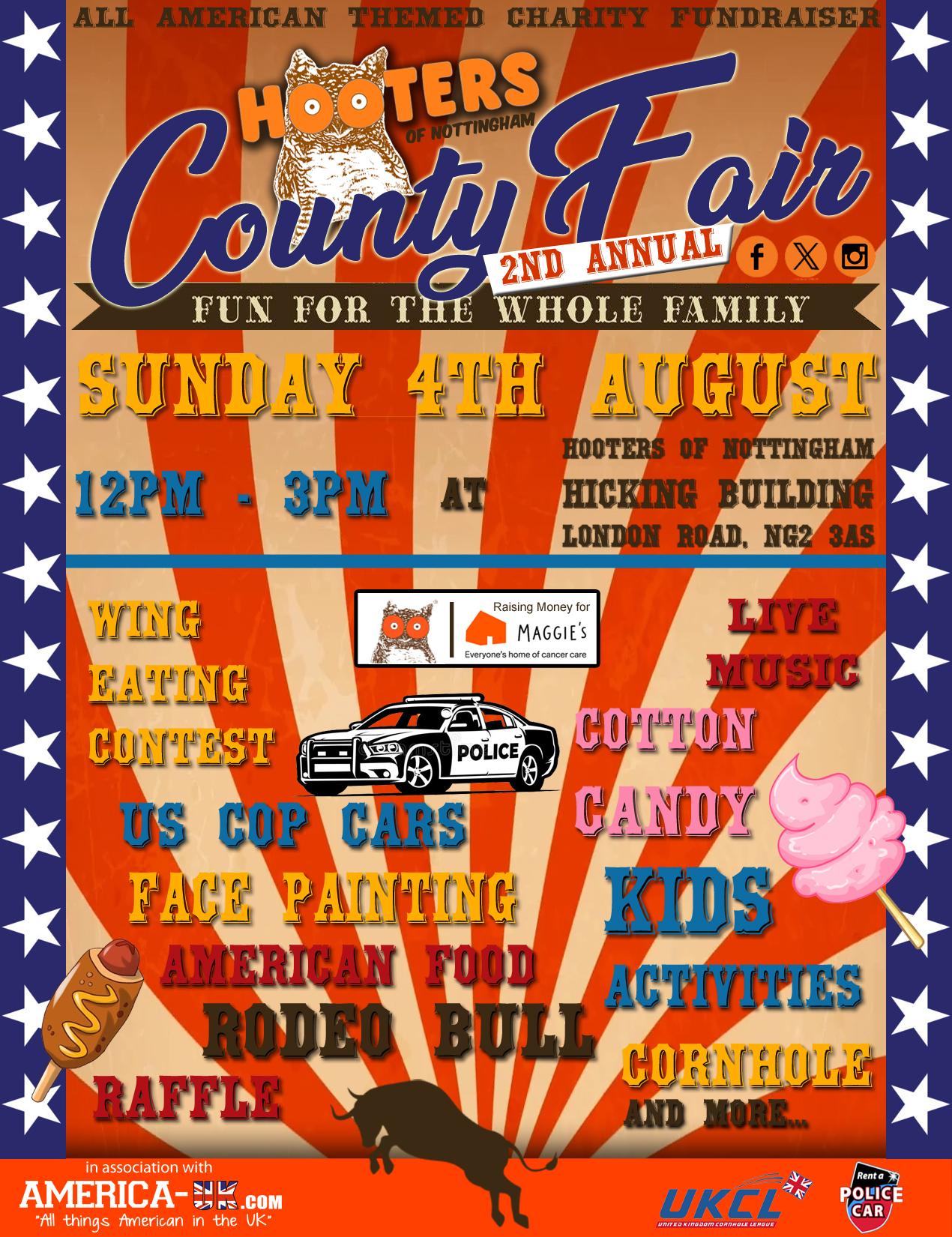 Hooters of Nottingham County Fair - Sunday 4th August | America-uk.com