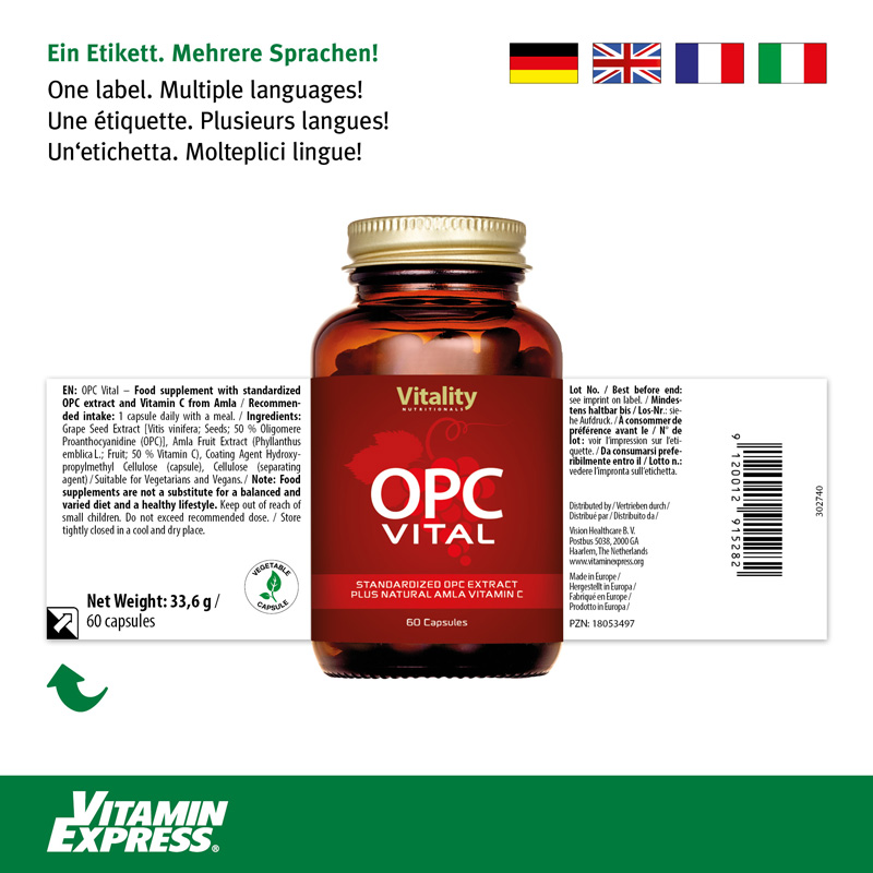 Compra capsule OPC - OPC Vital - VitaminExpress