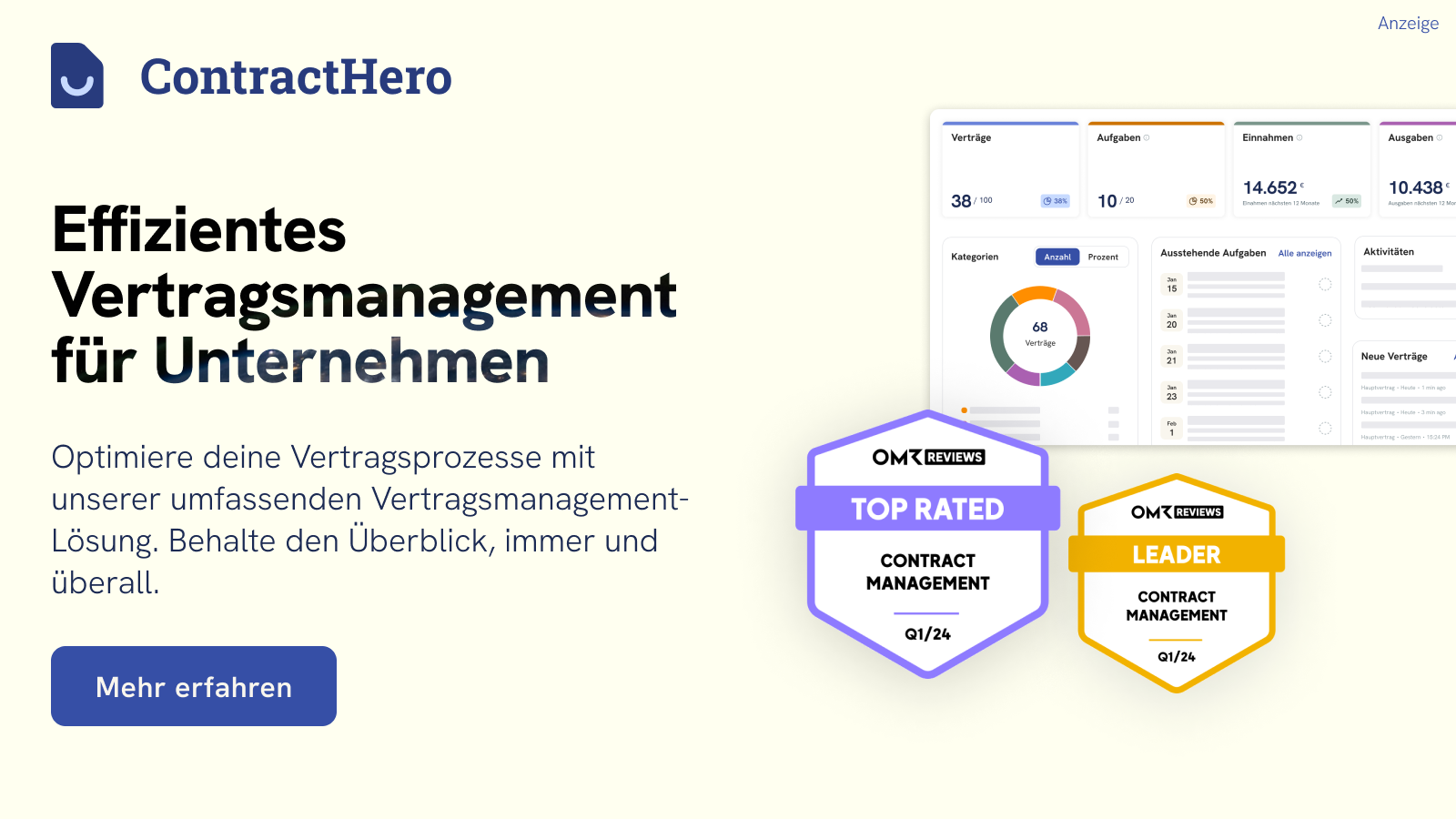 Vertragsmanagement: Definition, Vorteile und Tools