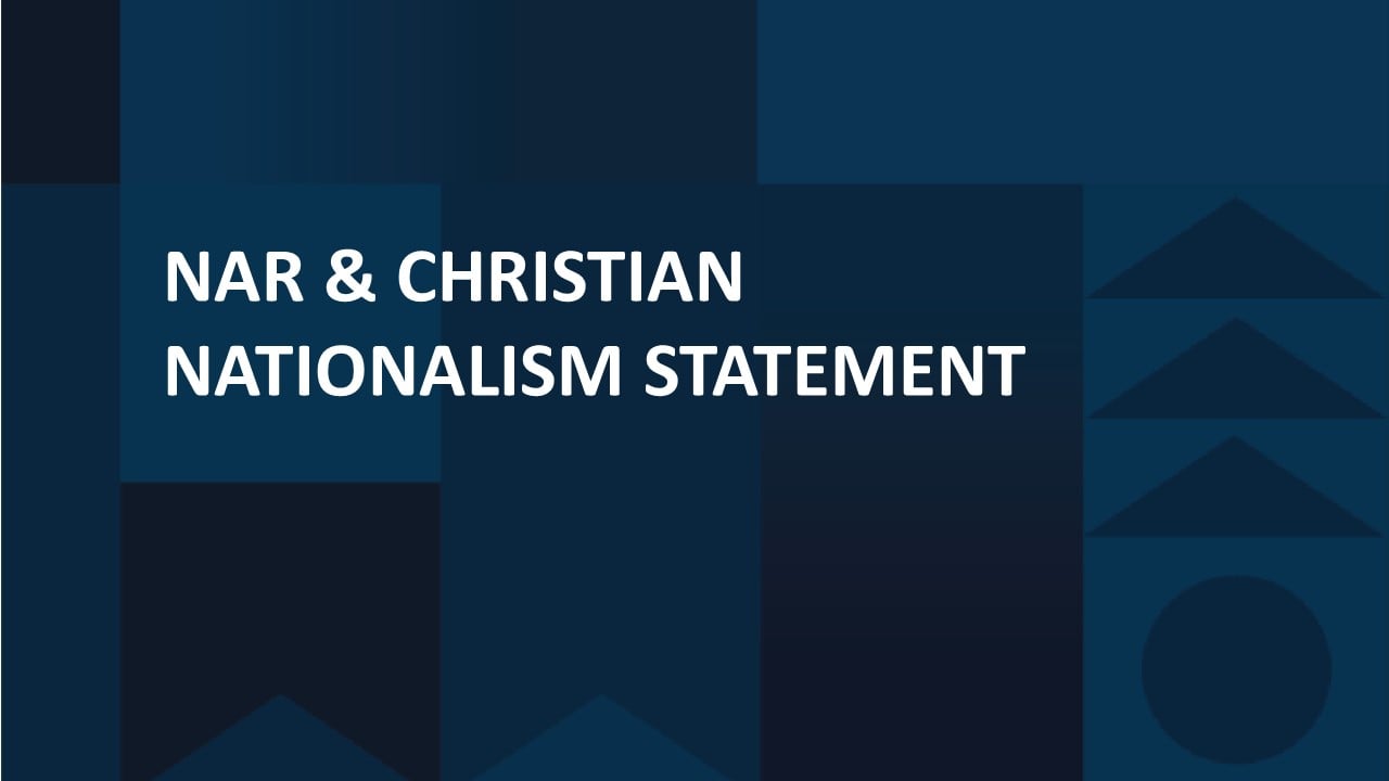NAR & Christian Nationalism Statement