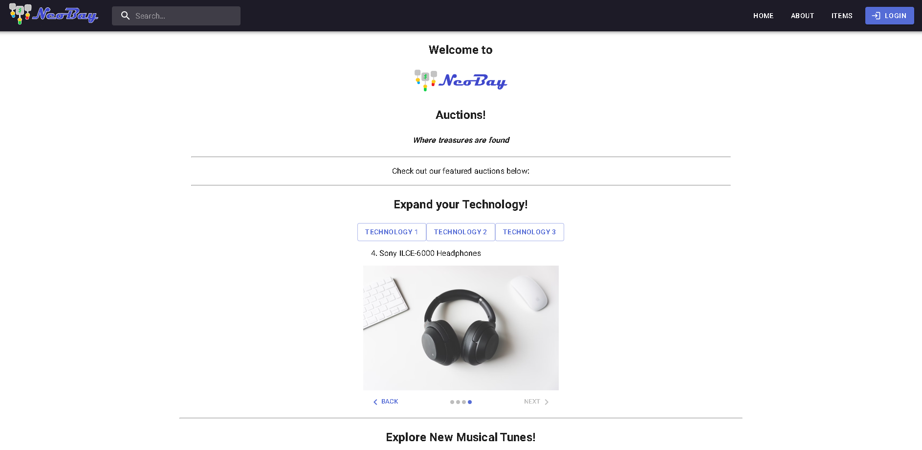 NeoBay - Auction Site